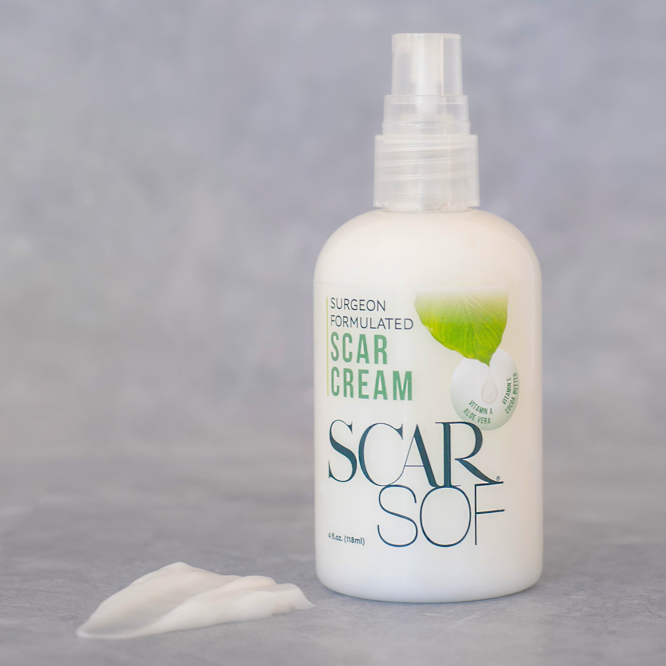 ScarSof® Scar Cream 4oz Pump Bottle – ScarSOF